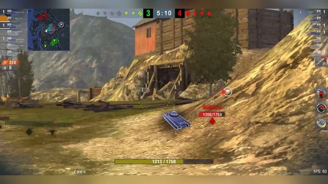 В начале сливал бой но потом реабилитировался Tiger 2 wot blitz