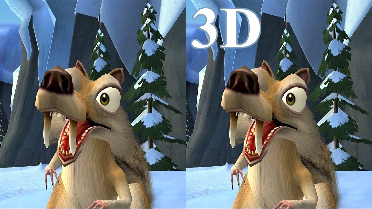 Ice Age 2  Game 3D video SBS VR box google cardboard