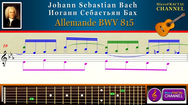 Bach Allemande BWV 815 Guitar | Бах Аллеманда BWV 815 Гитара