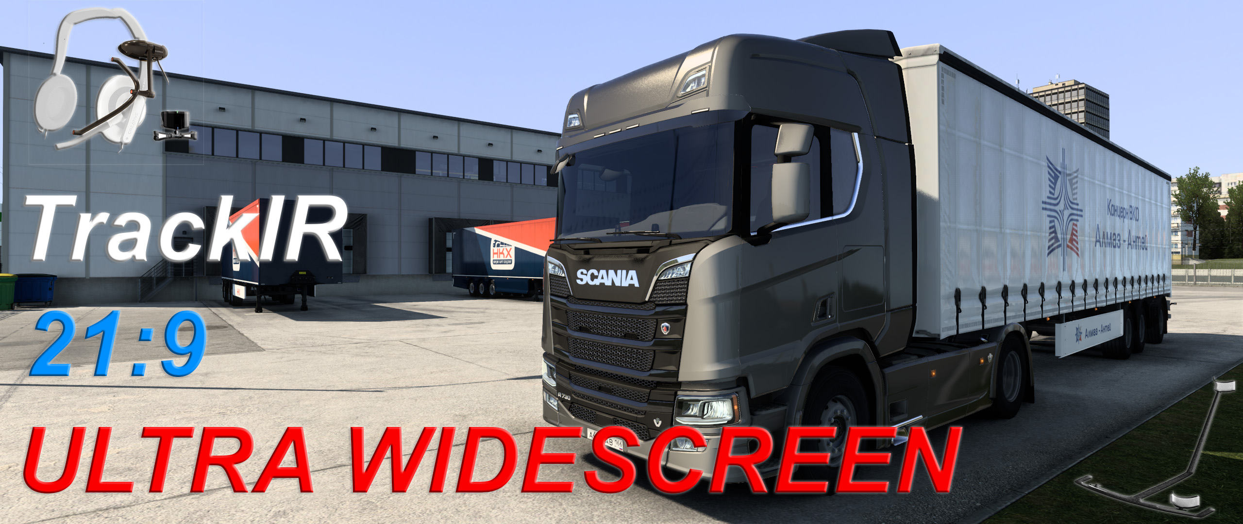 Euro Truck Simulator 2 - Scania R730 _01 | Moza R5 + TrackIR | WFHD