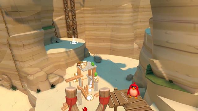 Level 6 Sticks N Stones of Rocky Climb Angry Birds VR Isle of Pigs ...