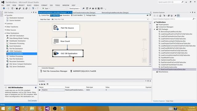 SSIS Tutorial Part 39-How to Use Row Count Transformation to Log Record Count in SSIS Package ...