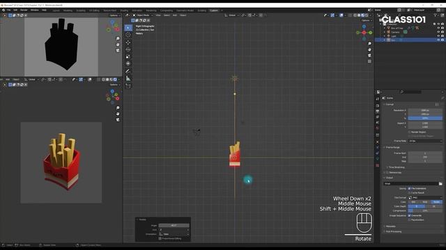 8. Basic Material, Lights, Camera, and Render