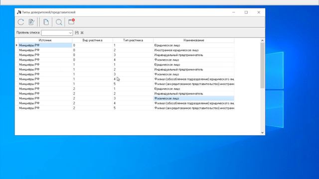 7. Типы доверителей (FULL)