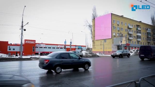Медиафасад, Чернышевского 56, шаг 16 мм, г. Саратов