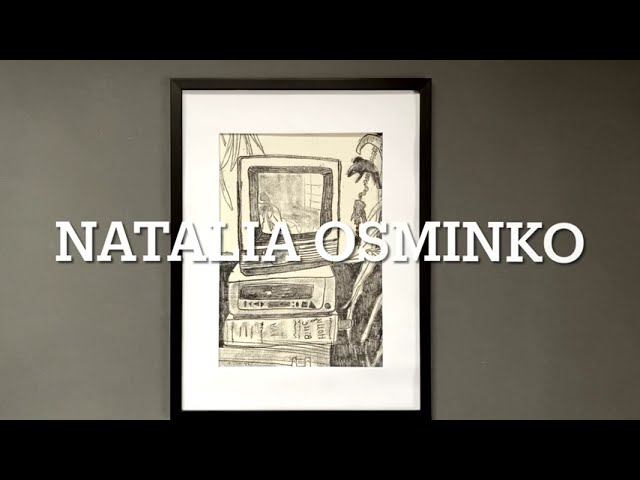 Графика оригинал «Интерьер 4», А4, диатипия