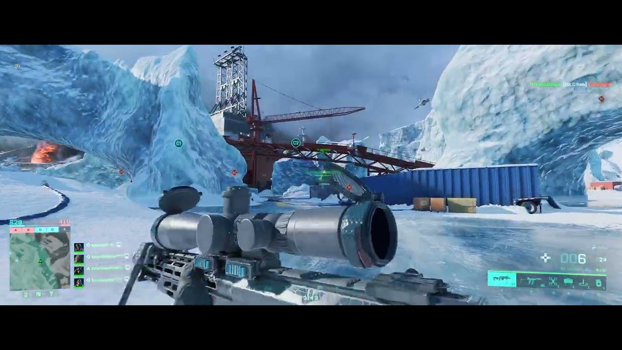 #Battlefield2042 #Антарктида. Играем за снайпера.