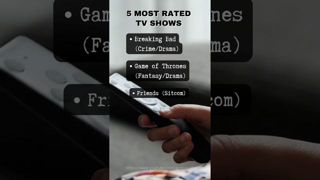 5 MOST RATED Tv Shows