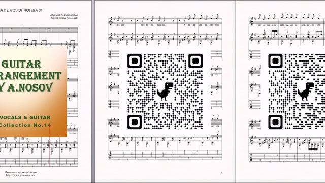 Поспели вишни (Г.Лиханский) Ноты для вокала и гитары