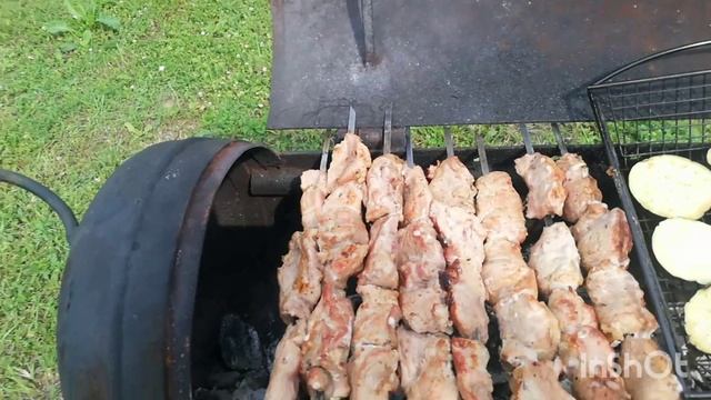 Ч 1 Шашлык из Свинины, Сардельки, Купаты, Баклажаны в Пензенской обл на Базе Кроптово 16 июля 2022