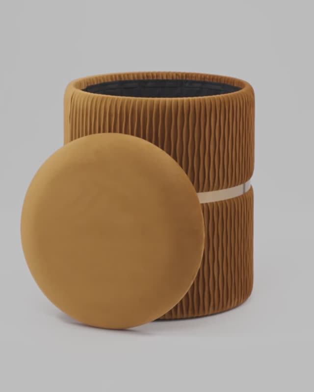 Пуф Джесси. Стильный пуф из велюра с ящиком для хранения