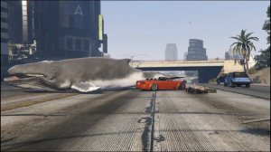 Киты падают с неба. Прикол в GTA