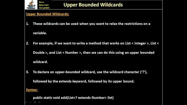 390 | Java Generic - Upper Bounded Wildcards – смотреть онлайн видео от ...