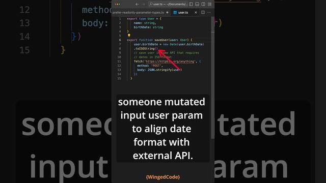 People of the TypeScript - do not mutate input parameter 🙅♀️ — смотреть онлайн видео бесплатно