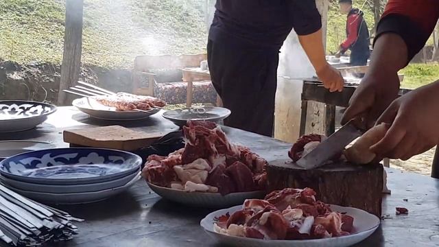 Пикник_по_Узбекский_шашлык_без_мариновки_Street_food_Gurman_TV