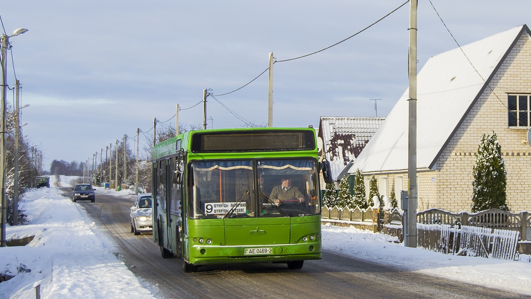 Автобус Глубокого МАЗ 103.065 АВ 3980-2 Маршрут 9 Северный - Шуневцы