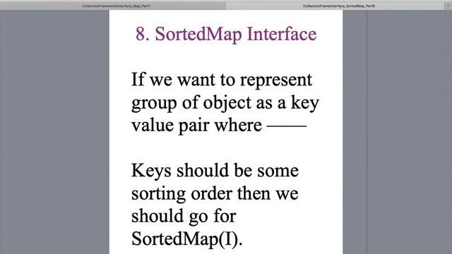 Collection Framework Interface SortedMap(I) - | Part8 – смотреть онлайн ...