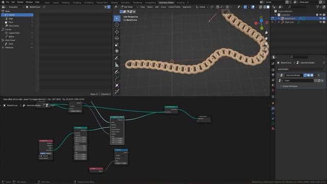 Blender 3 | Geo-nodes | Animated Chain | Procedural | Grease Pencil – смотреть онлайн видео от ...
