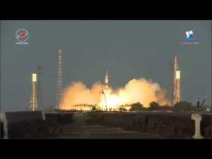 Пуск РКН "Союз-ФГ" с ТПК "Союз МС-05" (сборник HD)
