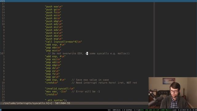 Syscall Refactors & String Tokens | 32 Bit OS Dev (in C) – смотреть онлайн видео от JS Стартовый ...