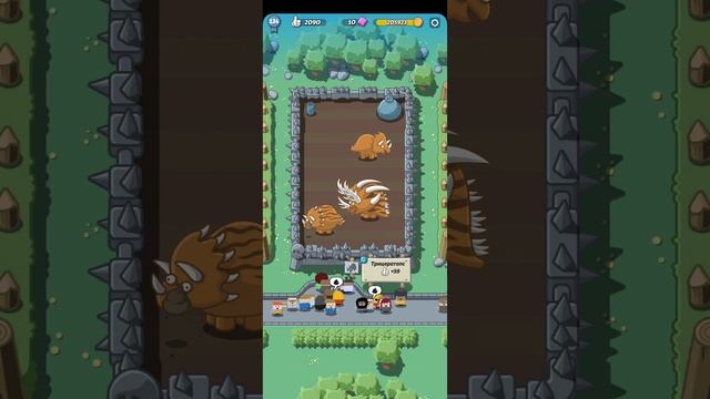 Crazy Dino Park  - Трицератопсы дерутся
