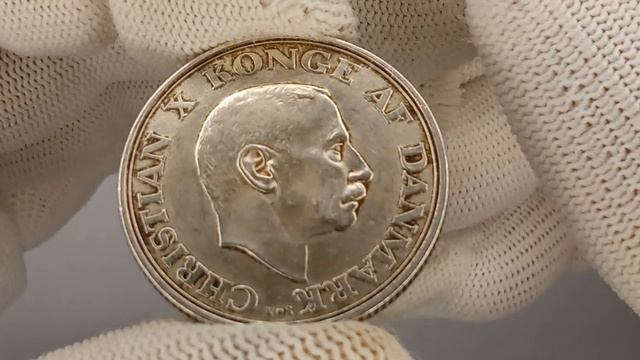 Дания 2 кроны, 1945 года 75 лет со дня рождения Короля Кристиана X.