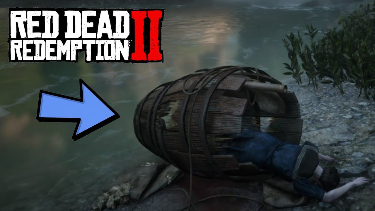 Женщина в бочке | Интересная пасхалка в RDR 2