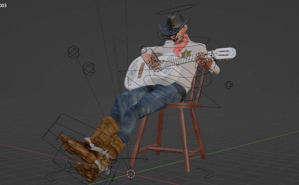 BLENDER 3.6 Подготовим варианты анимации персонажа и разберем проблемы по мультф