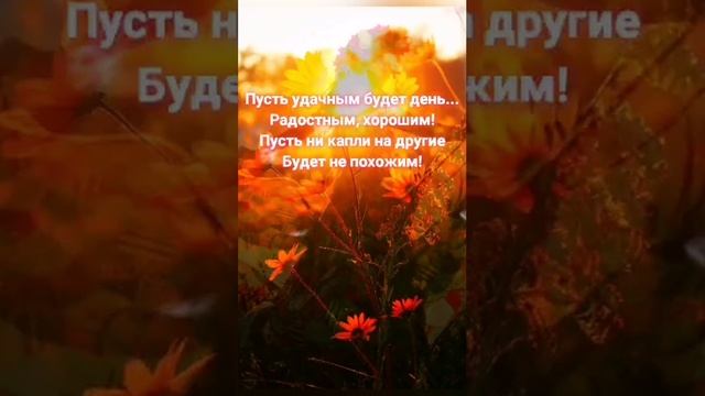 С ДОБРЫМ УТРОМ! Хорошего Дня! Красивая Музыкальная Открытка! Позитив!