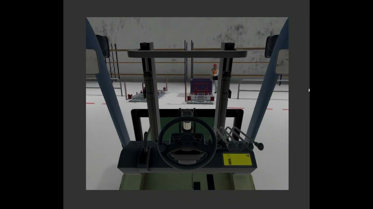 VR simulator of loader's controlling