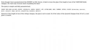Databases: A simple T-SQL query plan reuse question
