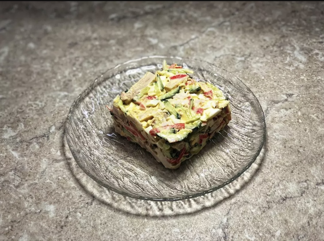 Удивите гостей необычным нежным салатиком!