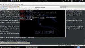 DoS Attack in KALI LINUX