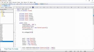 19. java awt in hindi - BorderLayout ~ part 2