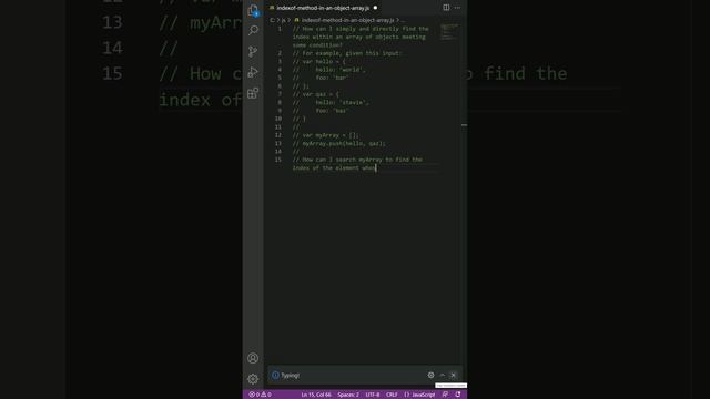 javascript - indexOf method in an object array?
