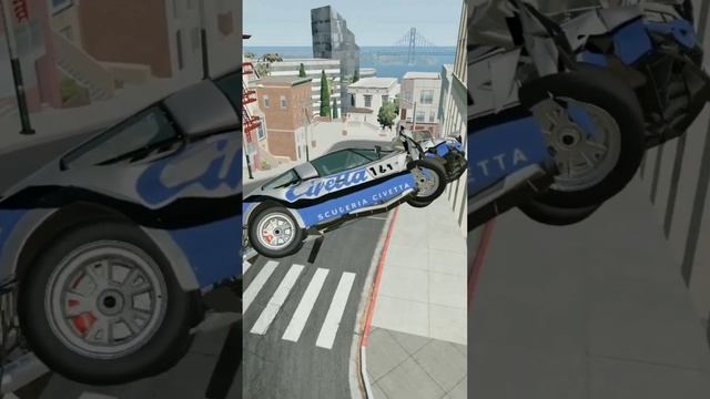 ПРЫЖКИ С ТРАМПЛИНА #9.3 #shorts #beamng #beamng_drive #beamng_drive_mods #beamng_mod #beamng_crashe