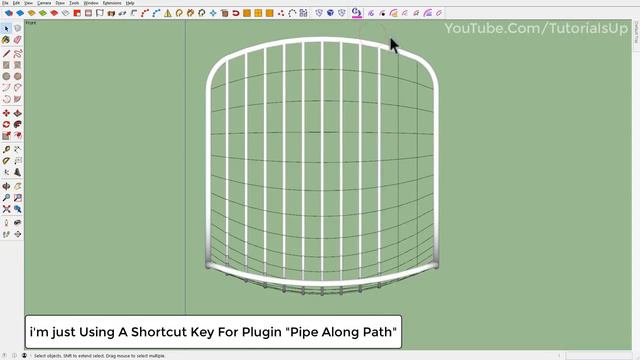 Grid Chair Modeling In SketchUp