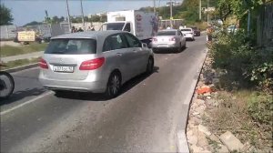 Крупное ДТП на Молочной балке в г. Севастополе... один таранил всех 19.08.2019 г..mp4