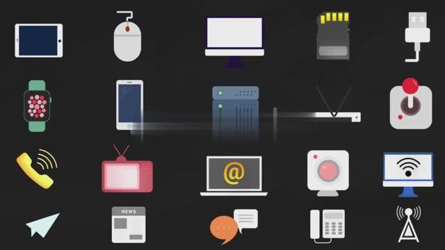 DaVinci Resolve | Иконки технологий и коммуникаций