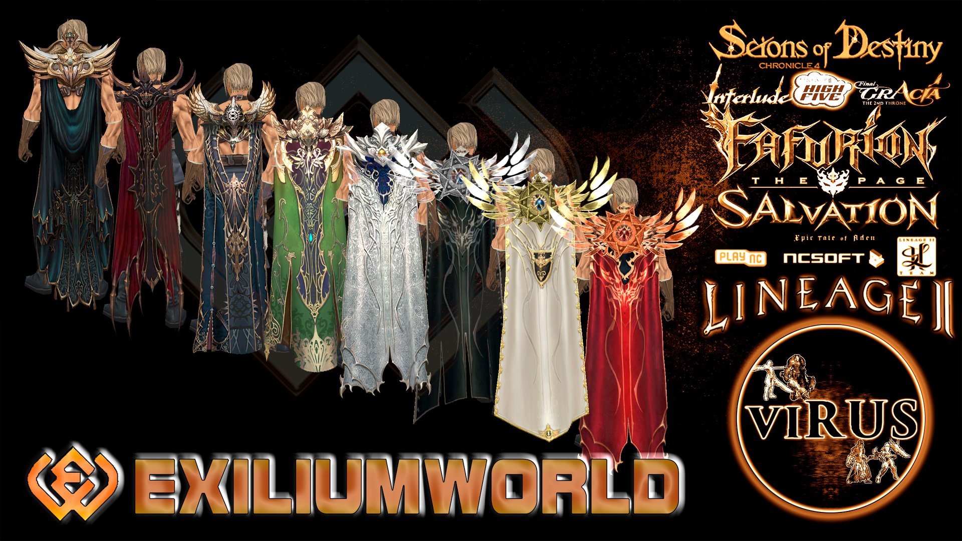 Set of Cloaks 01 for LINEAGE II-FAFURION server www.ExiliumWorld.Com ◄√i®uS►