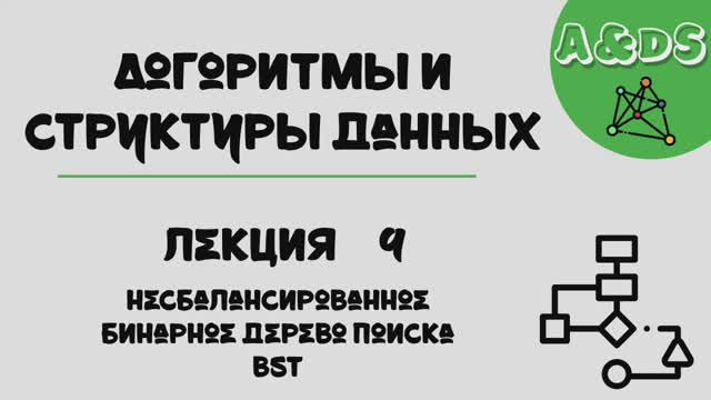 АиСД, лекция 9:BST