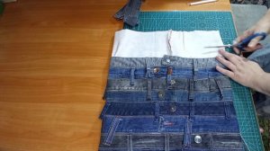 DIY / ТАК  Я  ЕЩЁ НЕ ШИЛА СУМКУ ИЗ  ДЖИНСОВЫХ  ПОЯСОВ  / WHERE AND HOW I APPLIED DENIM BELT