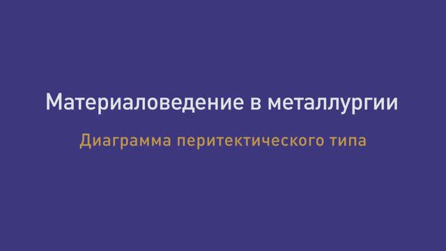 Лекция 17. Диаграмма перитектического типа
