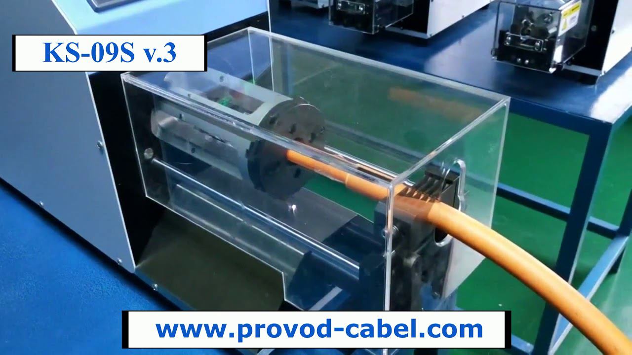 KS-09S v.3 Полуавтоматический станок зачистки коаксиального провода