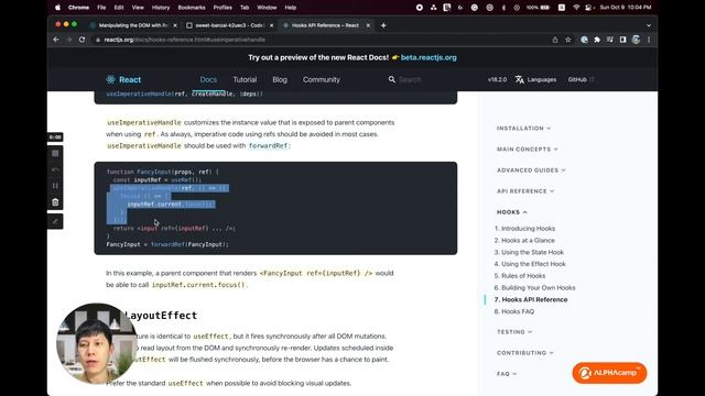 [React] Manipulating the DOM with Refs: Part 2 – смотреть онлайн видео от Кодинг с Реактом ...