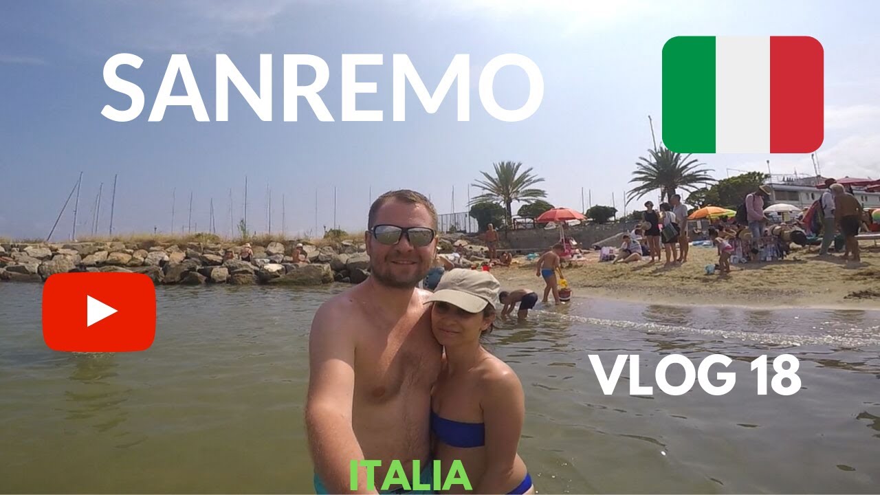 Сан-Ремо Италия Отдых с детьми на море, лазурный берег VLOG 18 (Сезон 6) Kolodin TV