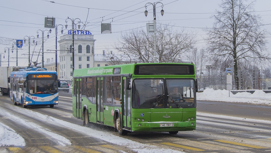 Автобус Витебска МАЗ 103.465 АЕ 1561-2 Маршрут 237 АВ Витебск - АС Лиозно