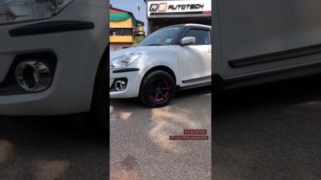 Maruti suzuki Swift |195/60r15 Yokohama blue earth GT TPI high quality bolts |callipers painted red
