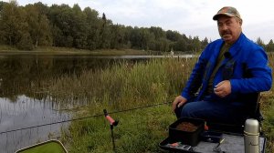 Рыбалка на фидер. На плотине улов — плотва.