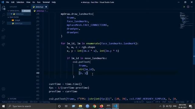 SNAPCHAT FILTER USING FACE LANDMARKS REALTIME 30 FPS ??? - смотреть ...